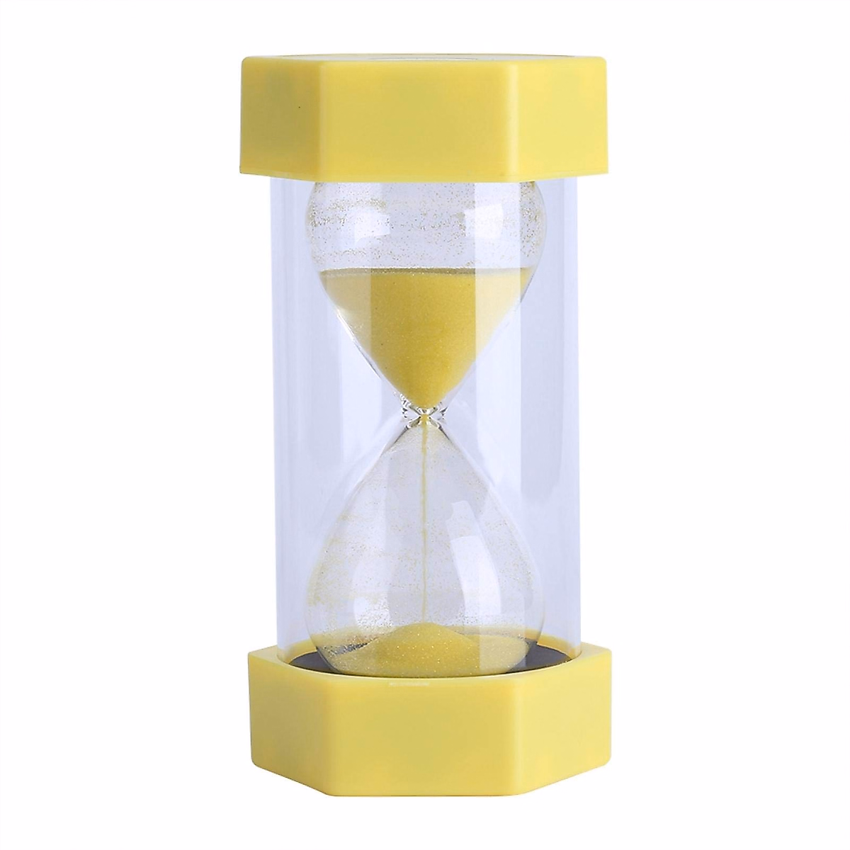 Sand Timer, Colorful Hourglass Timer 3/10/20/30/60 Minutes Sandglass Timer for Home Kitchen Office Classroom Games(Yellow-3 mins)