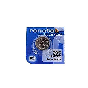 Renata Batteries 395 Button Cell Watch Battery, 5 Pcs