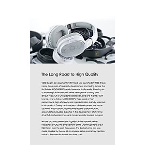 Moondrop Void 50mm High-Performance Dynamic Driver Dual 3.5mm Connector Composite Diaphragm Open-Back Monitor Headphone