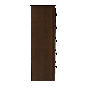 Prepac Fremont Superior 5-Drawer Chest for Bedroom - Spacious and Stylish Chest of Drawers, Measuring 17.75"D x 31.5"W x 44.75"H, In Espresso Finish