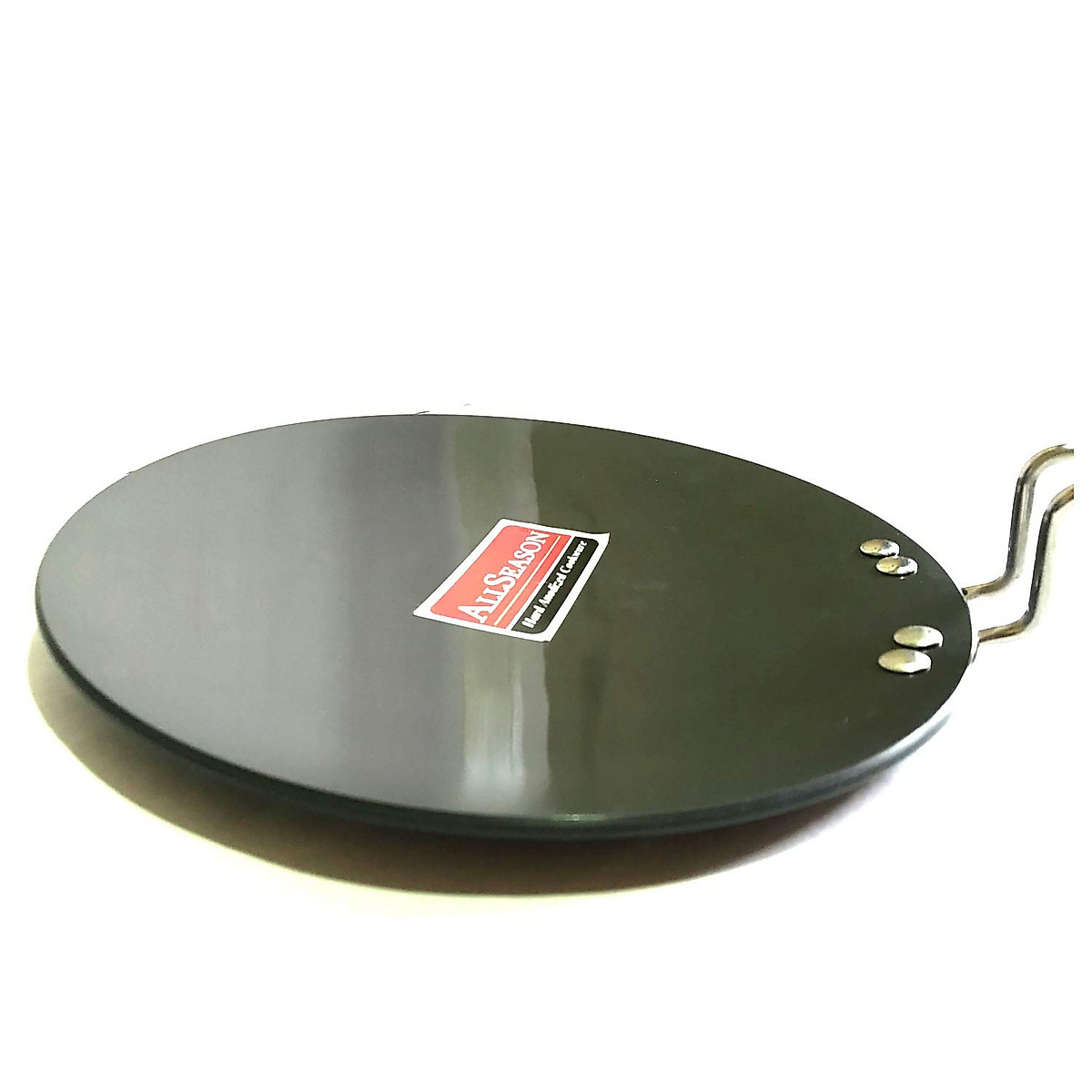 Aluminium Hard Anodised Chapati Tawa with Stainless steel Handle Chapati Tawa Roti And Paratha Tawa Crape Pan Chapati Pan Concave ( 4 mm )