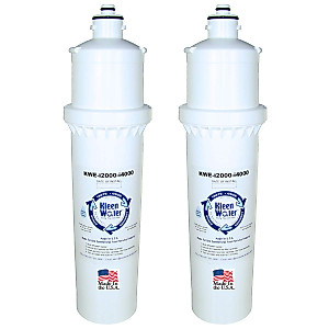 KleenWater Replacement Water Filter Compatible With Insurice Twin-i2000 EV9612-22 Filter, KleenWater Food and Beverage Series, Made in the USA, Set of 2
