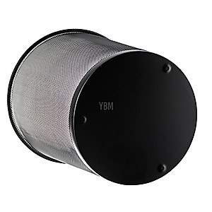 YBM Home Mesh Wastebasket Trash Can for Home and Office Workspace, Metal Office Trash Can Round-Shaped, 4.75 Gallon, 2484