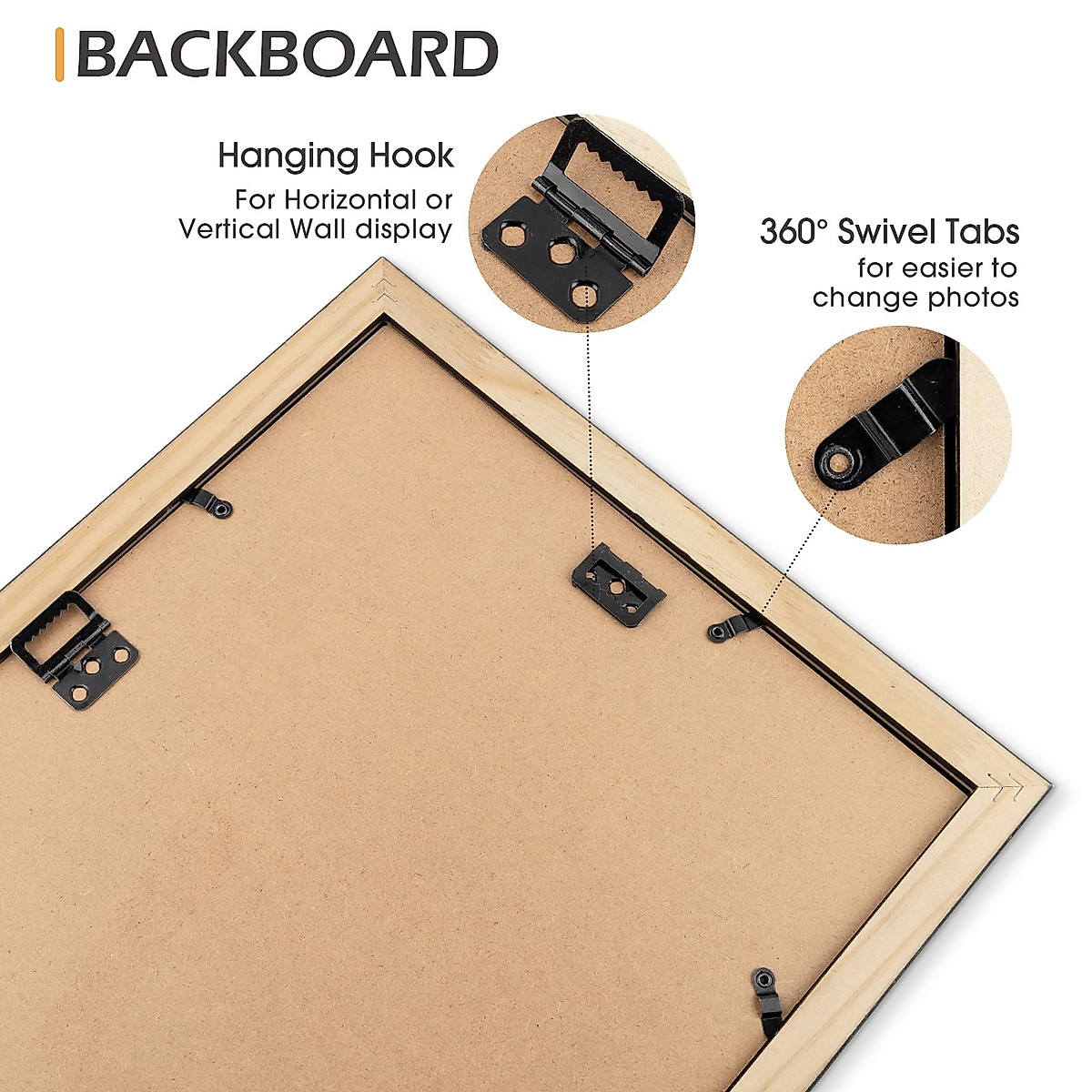 Golden State Art, 11x14 Black Picture Frame - Solid Wood, Tempered Glass, and White Mat Display for 8x10 Picture (Wall Display)