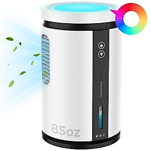 SEAVON 800 Sq.ft Dehumidifiers for Home, 85OZ Larger Water Tank, Quiet Dehumidifier for Bedroom, Bathroom, Basement, RV with 7 Colors Light, Auto Shut Off, 2 Working Modes, Portable Dehumidifier