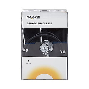 McKesson Blood Pressure Kit with Sprague Stethoscope and Aneroid Sphygmomanometer, 1 Count