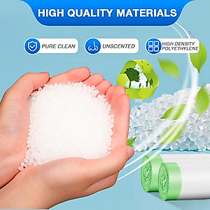 Charmount 4 Gallon Trash Bag Drawstring, 0.8 Mil Thicken Small Garbage Bags Bathroom Trash Can Liners,Unscented,50 Count