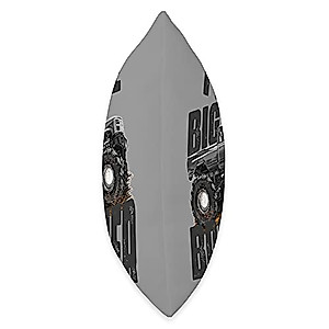 Vintage Monster Truck Tees I'm the Big Brother-Funny Monster Truck Throw Pillow, 16x16, Multicolor