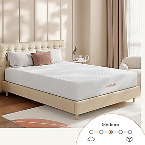 Sweetnight Full Mattress, 12 Inch Full Memory Foam Mattress, Gel Infused & Perforated Foam for Staying Cool & Pressure Relief, Full Size Bed Mattress in a Box