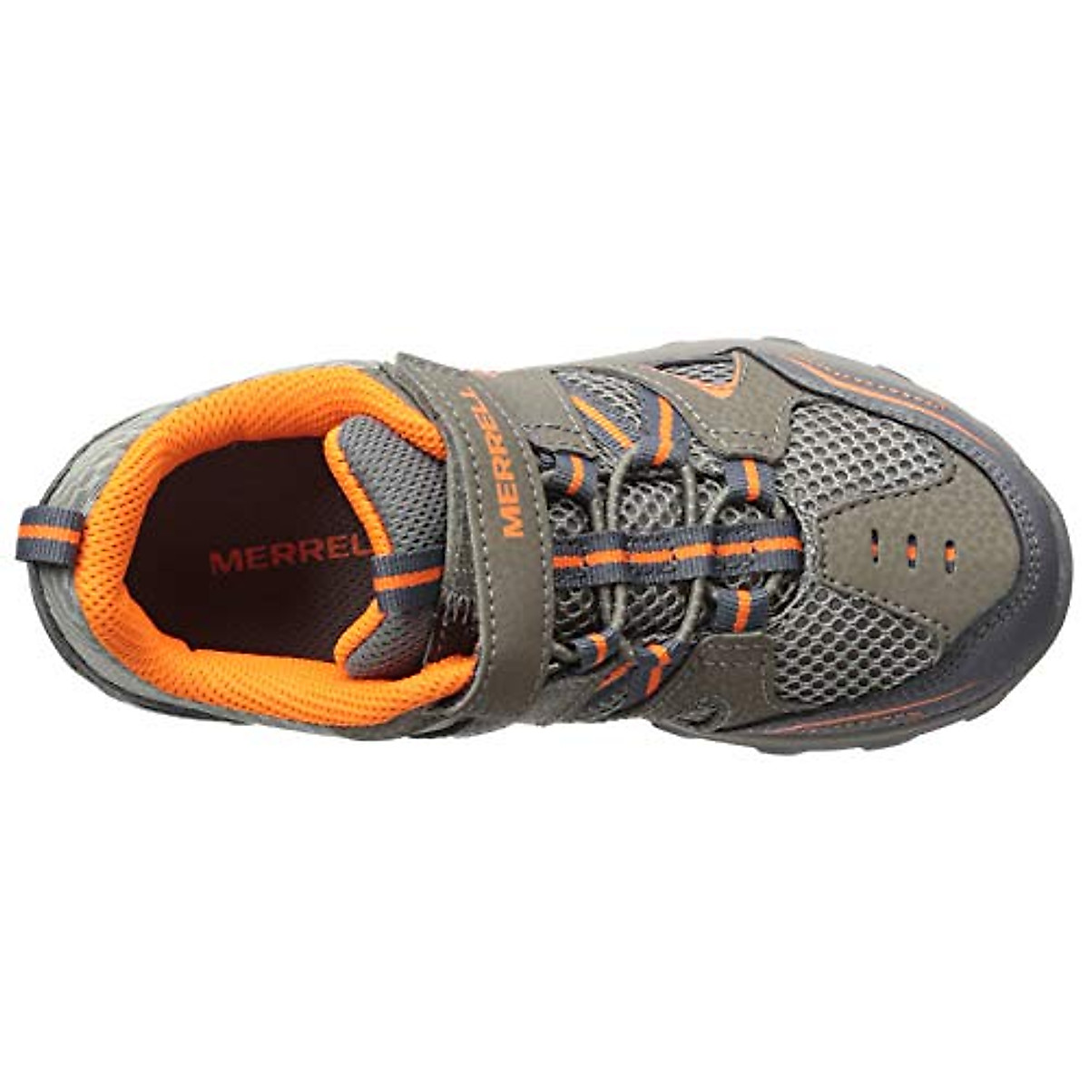 Merrell Trail Chaser Hiking Sneaker, Gunsmoke/Orange, 13 US Unisex Little Kid