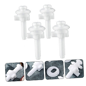 4pcs Toilet Screw Toilet Seat Accessory Toilet Seat Lid Fixing Screw Toilet Seat Cover Fixing Screw Toilet Seat Lid Screw Replacement Toilet Cover Screw Replacement