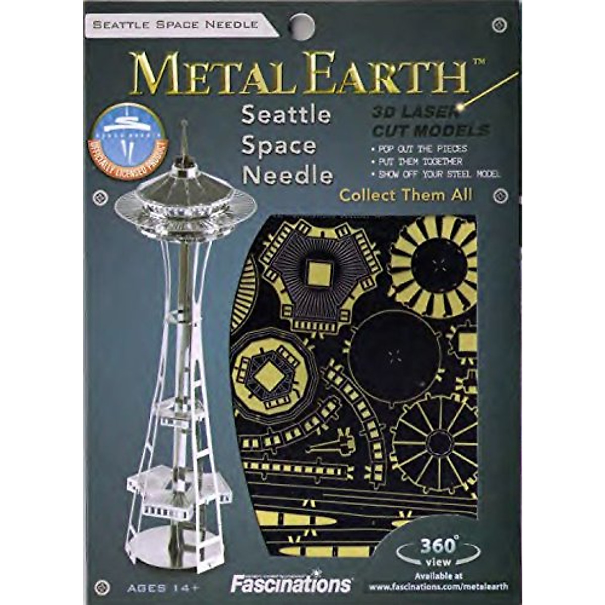 Fascinations Metal Earth Seattle Space Needle 3D Metal Model Kit
