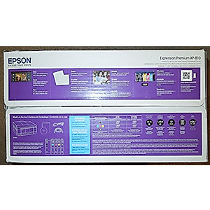Epson C11CD29201 Expression Premium XP-810 Small Wireless Color Photo Printer with Scanner, Copier and Fax