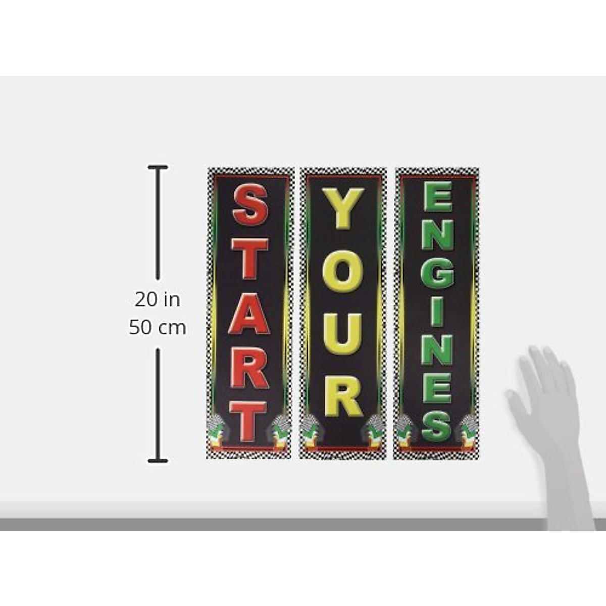 Beistle Racing Cutouts (3/Pkg), multicolor, one size fits most (54189)