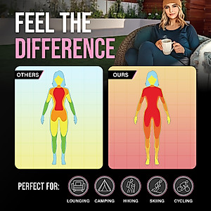 Thermajane Long Johns Thermal Underwear for Women Scoop Neck Fleece Lined Base Layer Pajama Set Cold Weather (Navy, Small)