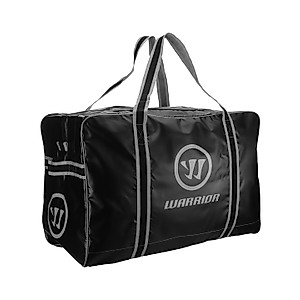 Warrior Pro Hockey Carry Bag, Black / Grey (Coach (Small) 22" L x 14.5" H x 12.5" W, Black / Grey)