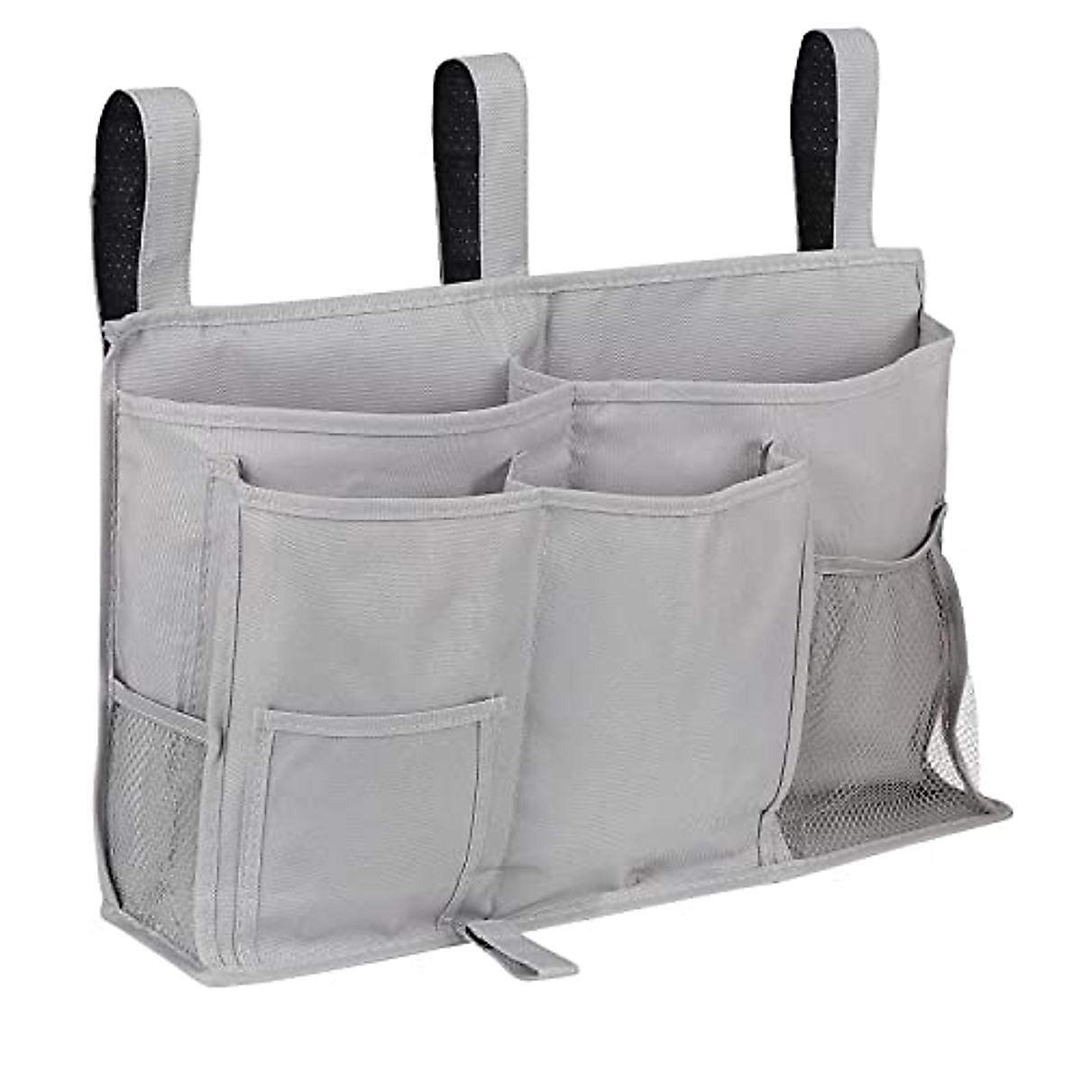 DAYARD Bedside Caddy, Bedside Hanging Storage Bag, Bunk Bed Organizer for Dorm Rooms Hospital Bed and Baby Bed Rails, Grey…