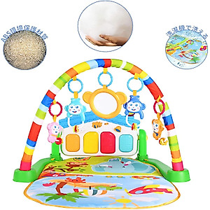 WYSWYG Baby Play Mat Baby Play Gym Activity Mat Kick and Play Piano Gym Activity Center for Baby with Music and Light 0 3 6 12 Months