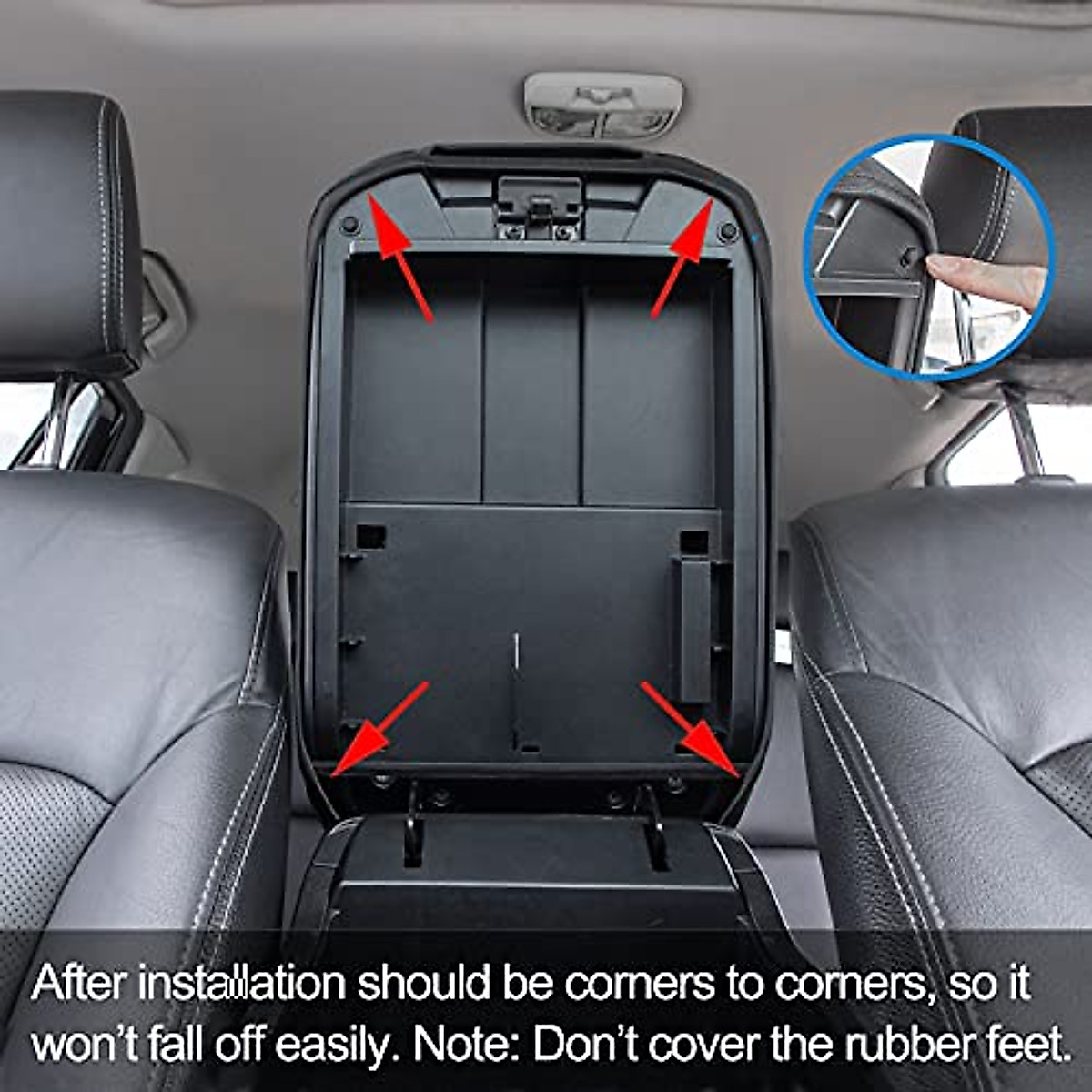 JDMCAR Center Console Armrest Cover Compatible with 2023 Toyota 4Runner Accessories 2010-2020 2021 2022，Customized Neoprene Center Console Protector