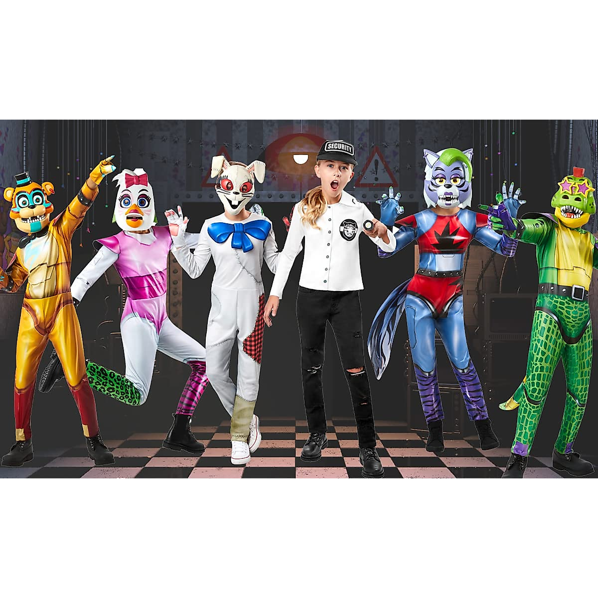 Rubie's Child's Five Nights at Freddy's Roxanne Wolf Costume, As Shown, Large