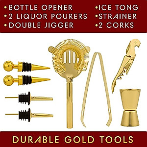 Pistivo Bartender Travel Bag - Portable Bar Case for Cocktail Creation, Barware Roll Bag Tool Set w/ Vegan Shoulder Strap, Storage Case Accessories, Perfect for Mixing Drinks, Burgundy