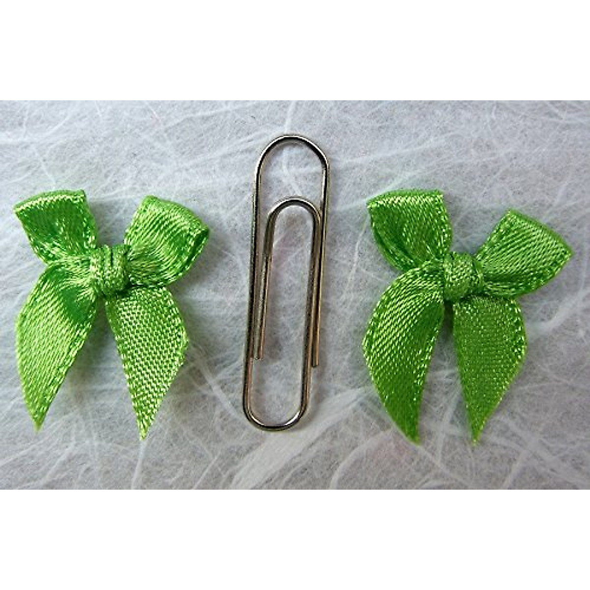 100 Assorted Tiny Satin Ribbon Rose Bows Christmas Style Diameter 10 mm. Tiny Embellishment Craft Artificial Applique Wedding