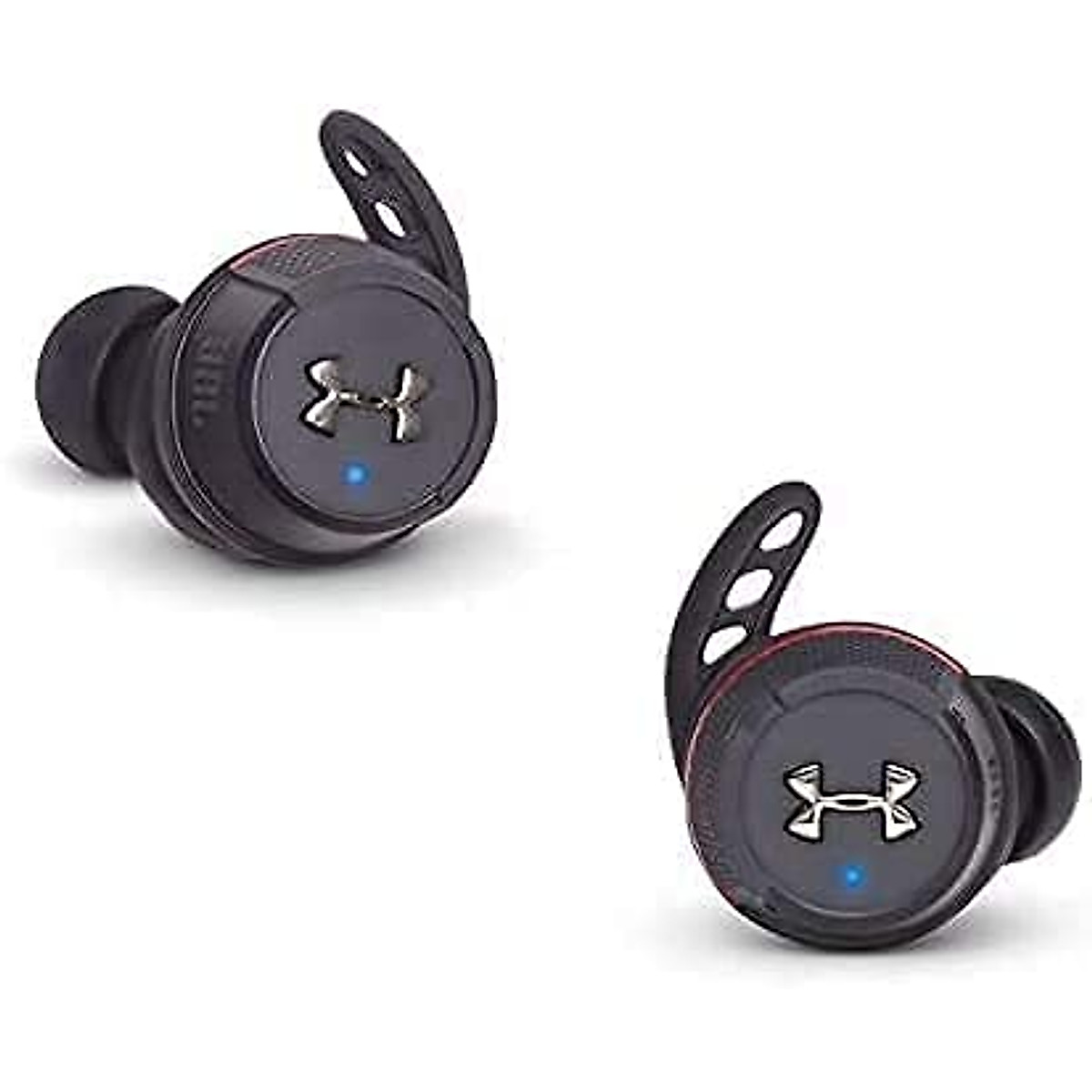 JBL UA True Wireless Flash Sport in-Ear Headphones On-The-Go Bundle with Deluxe CCI Premium Case (Black) (Renewed)