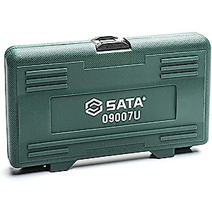SATA 43-Piece 1/4-Inch Drive SAE and Metric Socket Set, Standard and Deep Sizes, with Ratchet and Other Accessories - ST09007U
