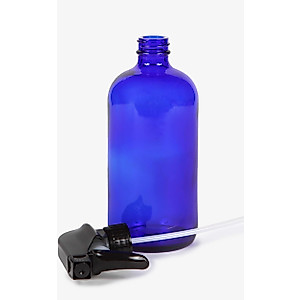 Vivaplex, 6, Large, 16 oz, Empty, Cobalt Blue Glass Spray Bottles with Black Trigger Sprayers …