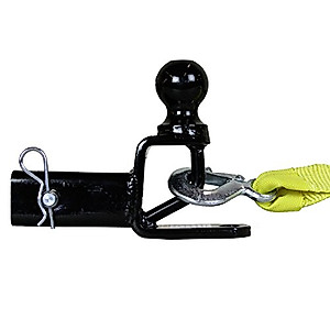 ATV TEK, Trio HD Receiver 2 Inches Multi-Purpose Hitch with Ball Mount, Heavy-Duty Tow Hitch