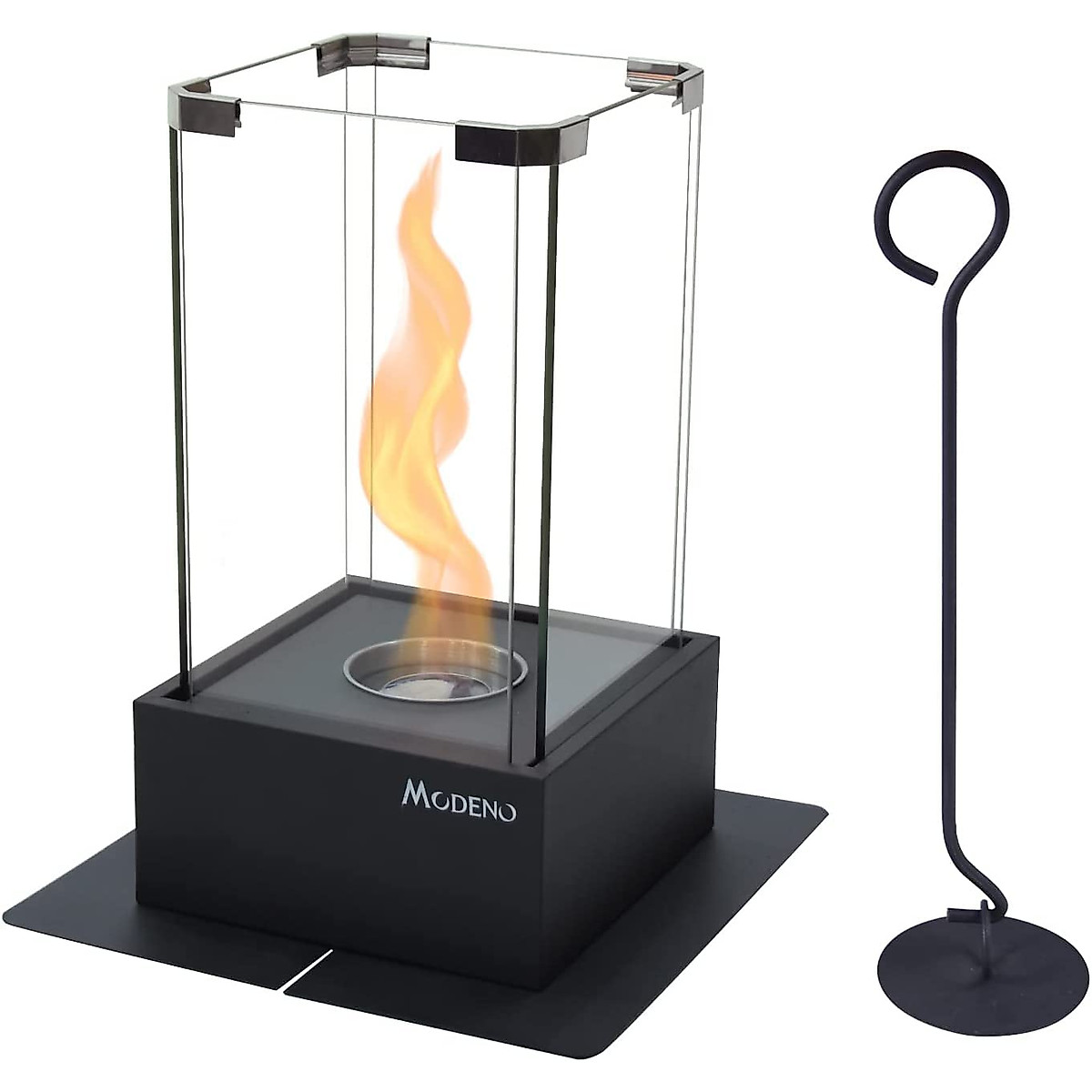 Bio Ethanol Fireplace Smokeless Portable Tabletop Fire Pit for Indoor Outdoor Garden Decor, Portable Tabletop Fireplaces