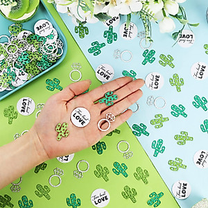 Kreatwow Fiesta Bachelorette Party Decorations 200pcs Taco Bout Love Confetti Mexican Fiesta Bridal Shower Party Supplies Cinco De Mayo Party Cactus Table Decors Scatter for Wedding Engagement