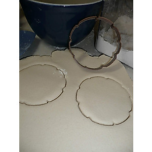 TREE LOG OUTLINE BARK WOOD GRAIN SLICE STUMP OUTDOOR THEME COOKIE CUTTER MADE IN USA PR2564