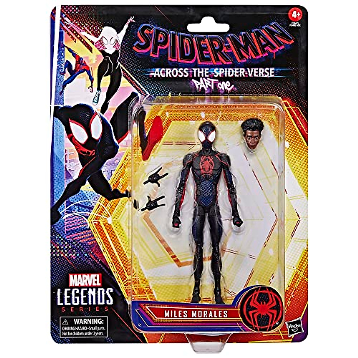 Spider-Man Marvel Legends Series Across The Spider-Verse Miles Morales 6-inch Action Figure Toy, 3 Accessories