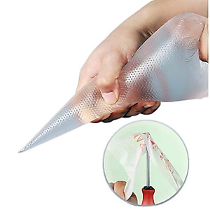 Piping Bags,100pcs 12 Inch Anti Burst Disposable Cake Decorating Bags,Non-Slip Pastry Bags-Ideal for Cakes,Cream Frosting and Cookie Decorating