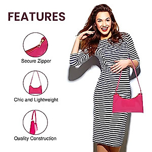 Vivienne Fox - Hot pink purse - Chic French Style  - Pink purses for women - Hot pink bag - Pink handbag - Neon pink purse - Pink handbags for women