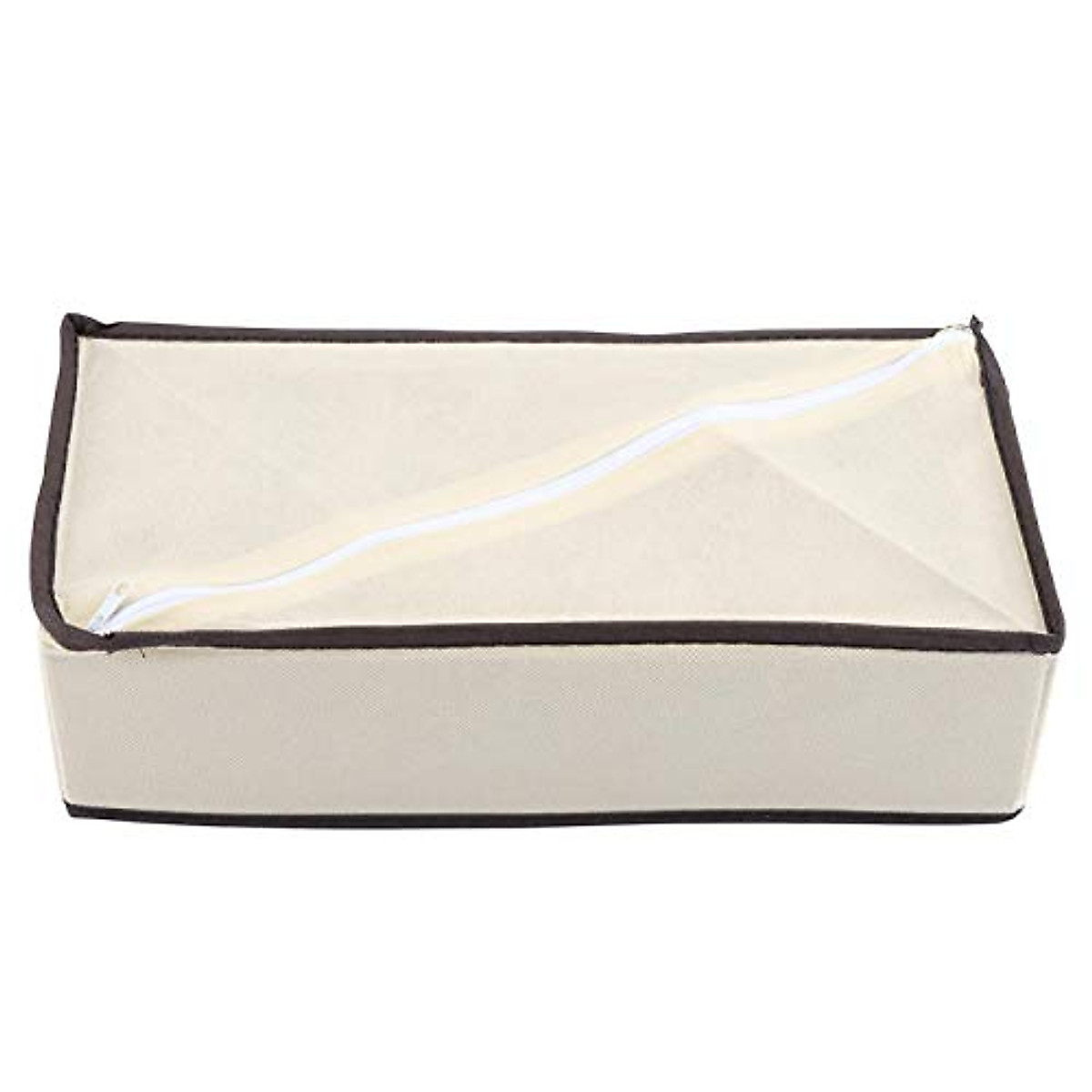 Aramox Portable Storage Box, Underwear Divider Closet Organizer Storage Boxes for Bra Underwear Sock Container (6 Grids)