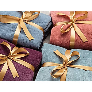 Chanasya Gradual Gradient Ombre Super Soft Acrylic Throw Blanket with Tassels - Warm Cozy Lightweight Fluffy Woven Blanket for Bed Sofa Chair Couch Living Bed Room Tan Sage Blanket(50x65 Inches) Lead