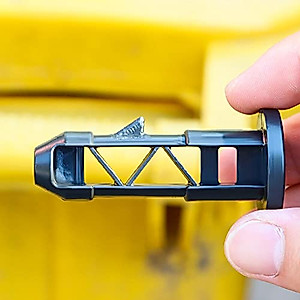 6pcs Wheelie Bin Lid Hinge PinPlastic Wheelie Bin Lid Hinge Pin Wheelie Trash Bins 67mmx31mm Black for 80-240l Household and Commercial