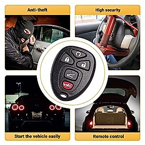 Car Key Fob Key Compatible with Chevrolet Chevy Traverse丨Suburban丨Tahoe丨GMC Acadia丨Yukon丨Buick Cadillac Keyless Entry Remote Clicker 5 Button with FCC OUC60270 OUC60221 15913415 (2 Packs)