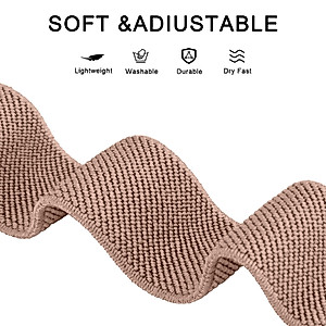 Oumida Stretchy Nylon Solo Loop Band Compatible with Google Pixel Watch Band for Women Men, Adjustable Soft Elastic Braided Straps Sport Replacement Wristbands for Google Pixel Watch Bands (Milk Tea)