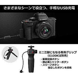 Panasonic LUMIX G100 4k Mirrorless Camera, with 12-32mm Lens, DC-G100KK (Black) (International Model)