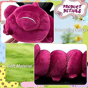 Dviggaz Worm Cosplay Pillow Toy for Fans Kids 47" Ugly Worm Home Decor Plush for Boys Girls Soft Stuffed Animal Doll Gifts for Halloween Christmas Birthday