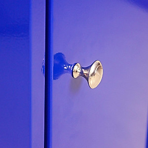 Dithoko 5-Drawer Rolling Tool Chest Cabinet, High Capacity Tool Box Storage Cabinet with Adjustable Shelf, Removable Tool Box Organizer with 4 Wheels for Garage Warehouse - Blue