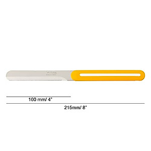 ARCOS Paring Knife Set of 3 Pieces 4 Inch Stainless Steel. Colorful Kitchen Knives for Peeling Fruits and Vegetables. Ergonomic Polypropylene Handle. Serie B-Line. Color Orange, Red and Green.