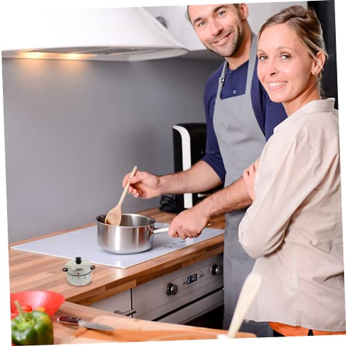 Yardwe 60 Timer Mechanical Rotating Alarm Sound Down Tools Game Kitchen Alarm Clock Cooking time Reminder Alarm counters Work Tools Alarm for Baking Plating Clockwork Portable to Rotate