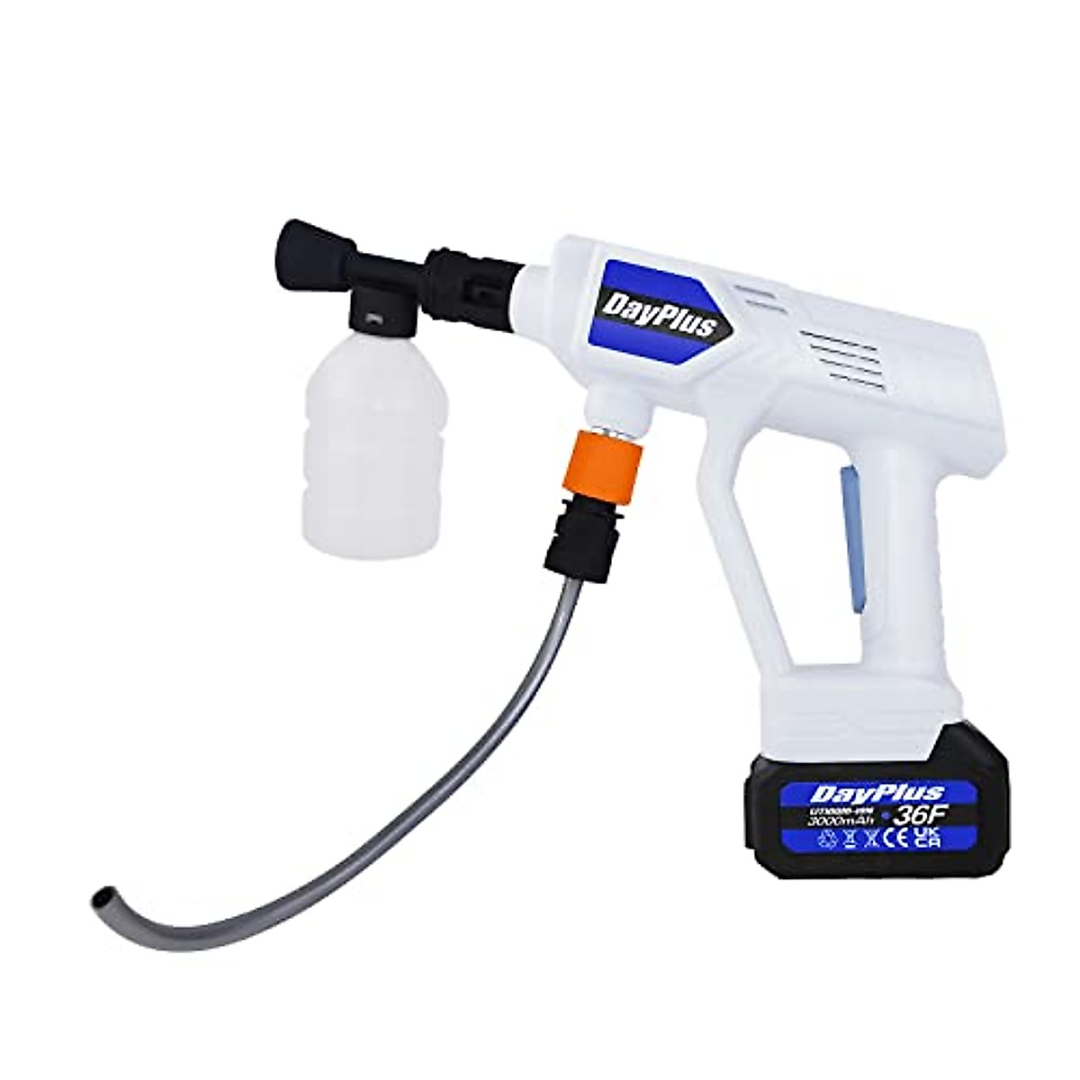 Pressure Washers Adjustable Speed for Patio and Car with 1.5Ah Fast Charge Battery Powerful Cordless Pressure Washer Kit for Cleaning Car Garden Household Watering Flower