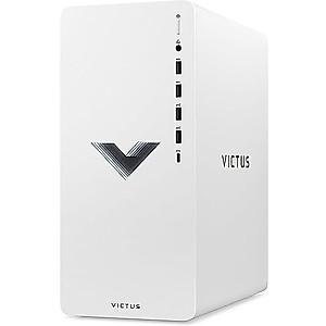 HP 2023 Newest Victus Gaming Desktop, Intel Core i5-12400 Processor(6-core), NVIDIA GeForce RTX 3050 Graphics, 16GB RAM, 1TB SSD, 2TB HDD, 9 USB Ports, Bluetooth and Wi-Fi, Windows 11 Home, White