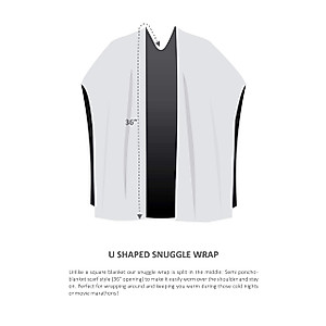 Beautyrest Ultra Soft Sherpa Berber Fleece Electric Poncho Wrap Blanket Heated Throw with Auto Shutoff, 50 in x 64 in, Dusty Blue Lattice