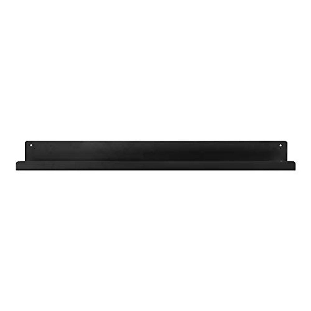Kate and Laurel Mezzo Modern Metal Ledge Shelf, 36", Black, Contemporary Floating Accent Shelf